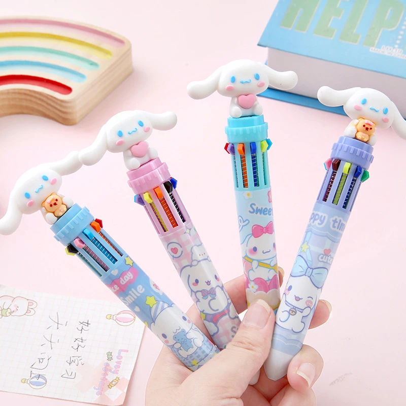 1PC-10-Color-Anime-Sanrio-Ballpoint-Pens-Cute-Cartoon-Hello-Kitty ...