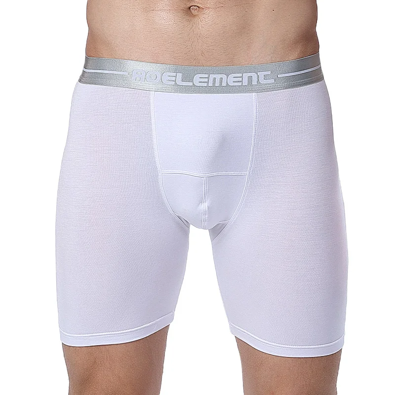 Modal men's sports underwear running tight plus long anti-wear leg plus ...