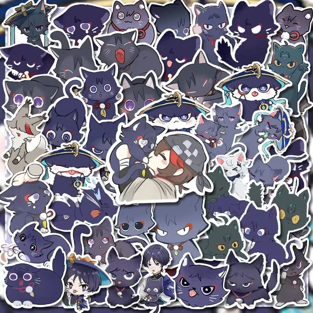 63 PCS Scaramouche Stickers Genshin Impact Anime Game Cute Decals ...