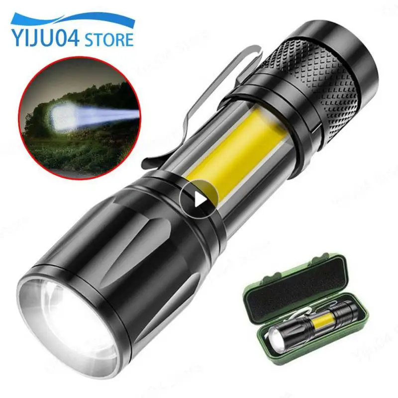1PCS-Mini-USB-Charging-LED-Flashlight-Portable-Strong-Lights-Zoom-Torch ...