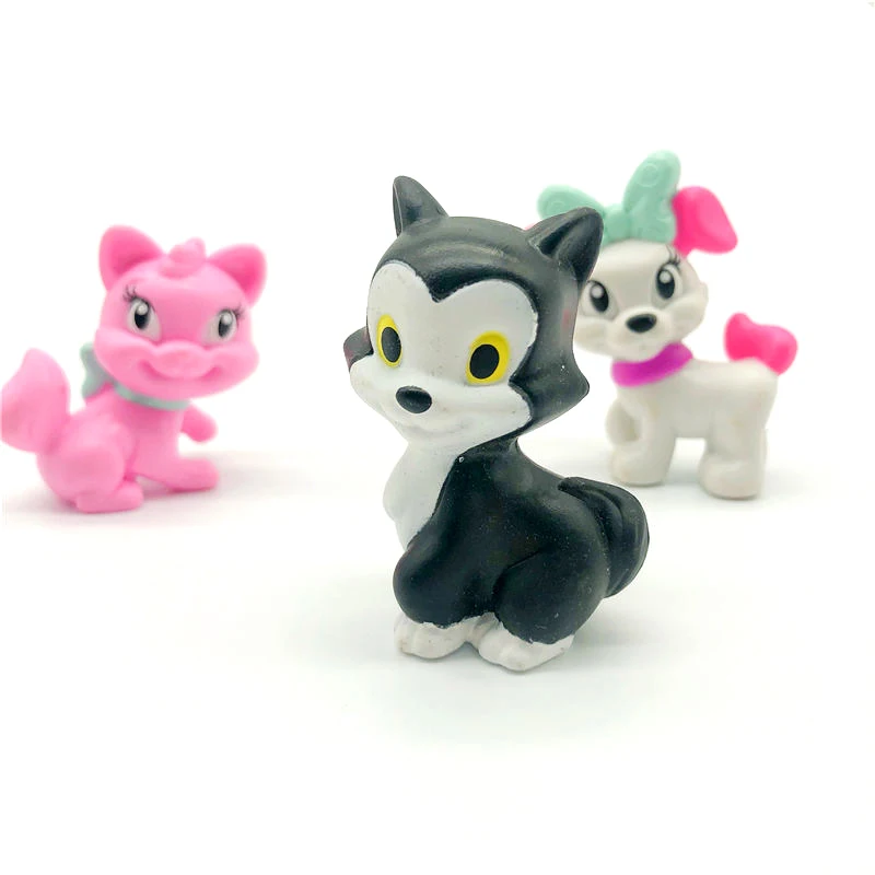 1Pc-PVC-Figure-Figaro-Cat-in-Pinocchio-Pink-Kitten-Bow-Tie-Puppy-Dog ...