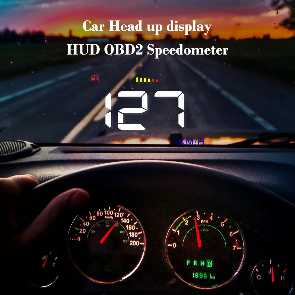 Geyiren-A500-OBD2-Car-Head-Up-Display-on-Glass-HUD-Windshield-Projector ...