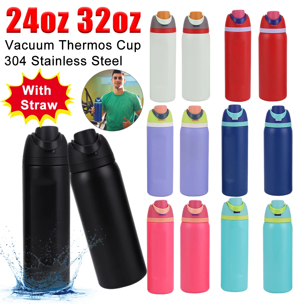 New-Thermos-Cup-24oz-32oz-Insulated-Cup-Stainless-Steel-Space-Kettle ...