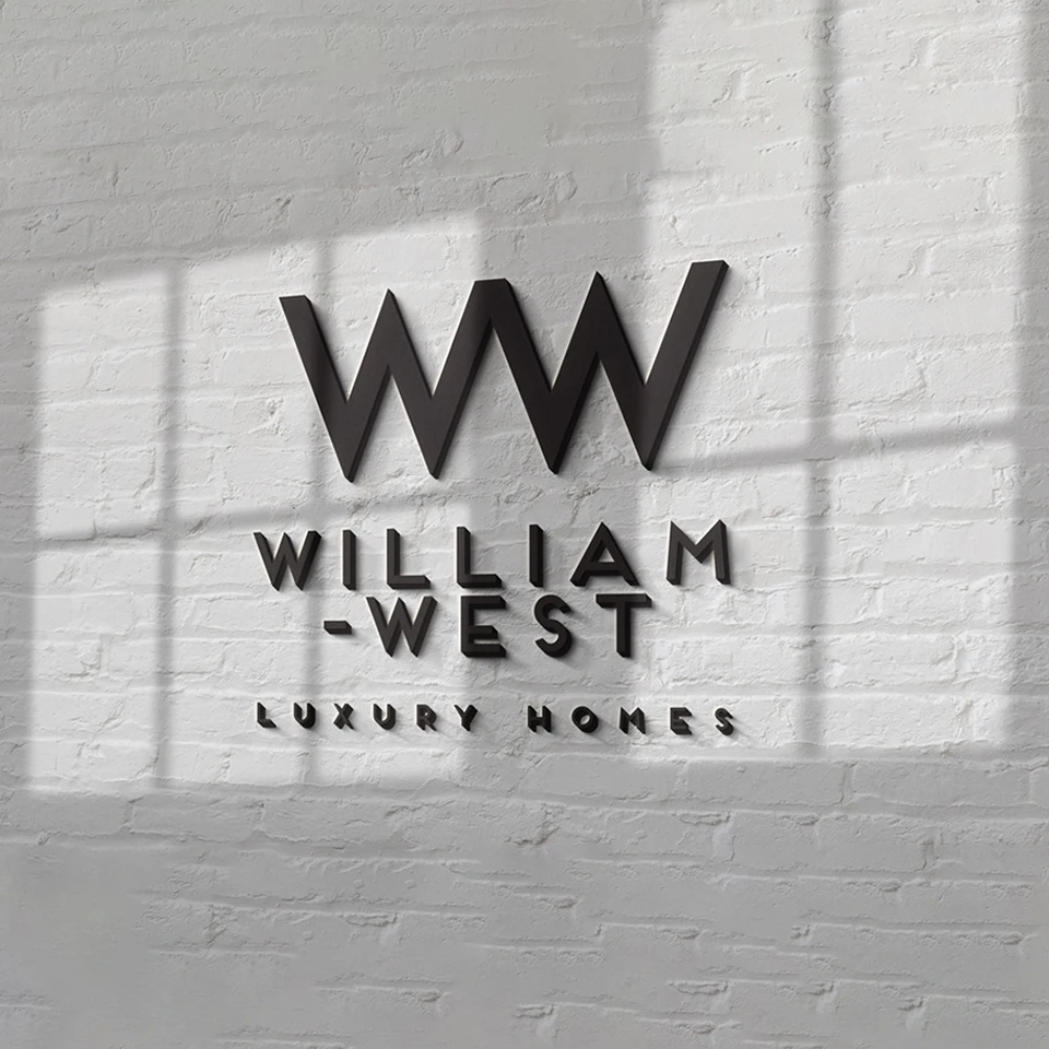 Zwart Metalen Logo