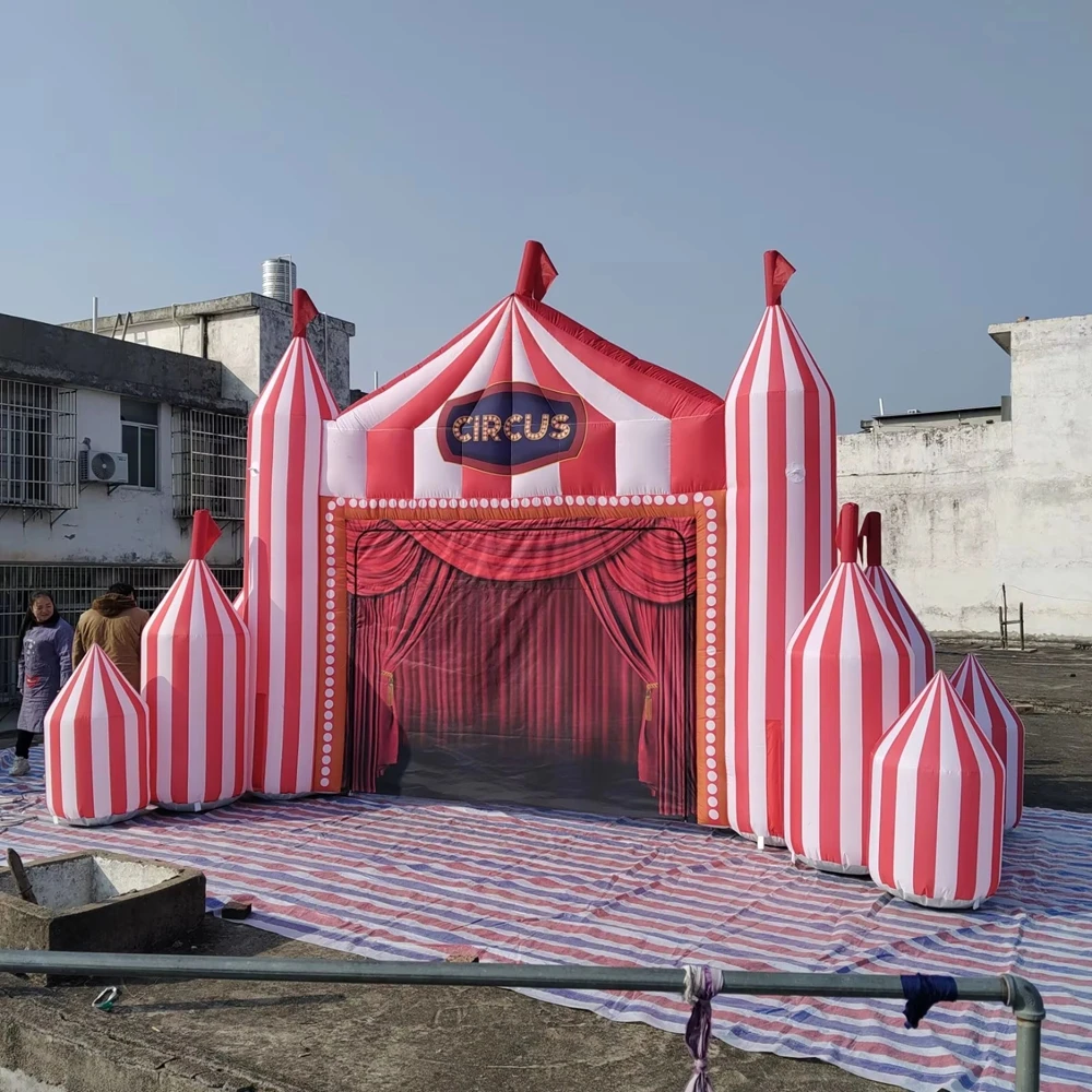 High Quality 8mWx5mH Inflatable Circus Arch For Performance Event ...