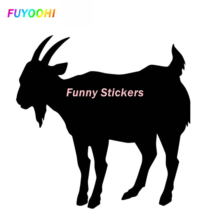 Fuyoohi Exterior Protection Funny Stickers Goat Pattern High Quality