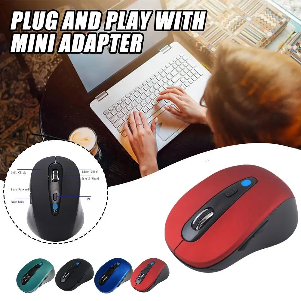 Dual-mode-Bluetooth-3000-Wireless-Mouse-Office-Mouse-Adjustable ...