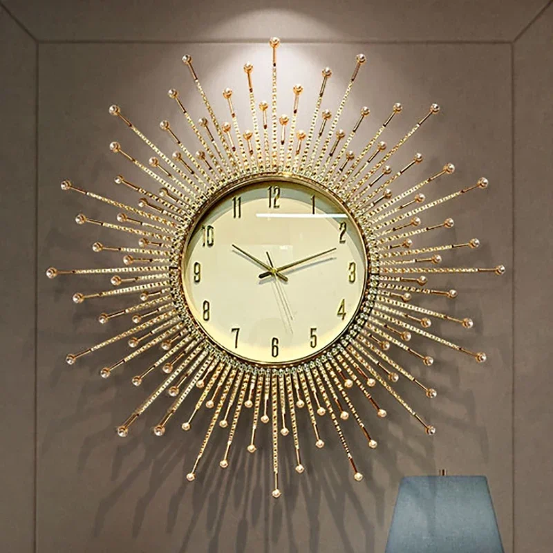 Luxury-Wall-Clock-Living-Room-Decoration-Wall-Clocks-Modern-Design-Mute ...