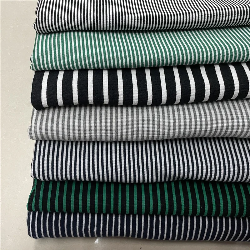 Tela Modal elástica a rayas de algodón puro tejido por metros para ropa ...