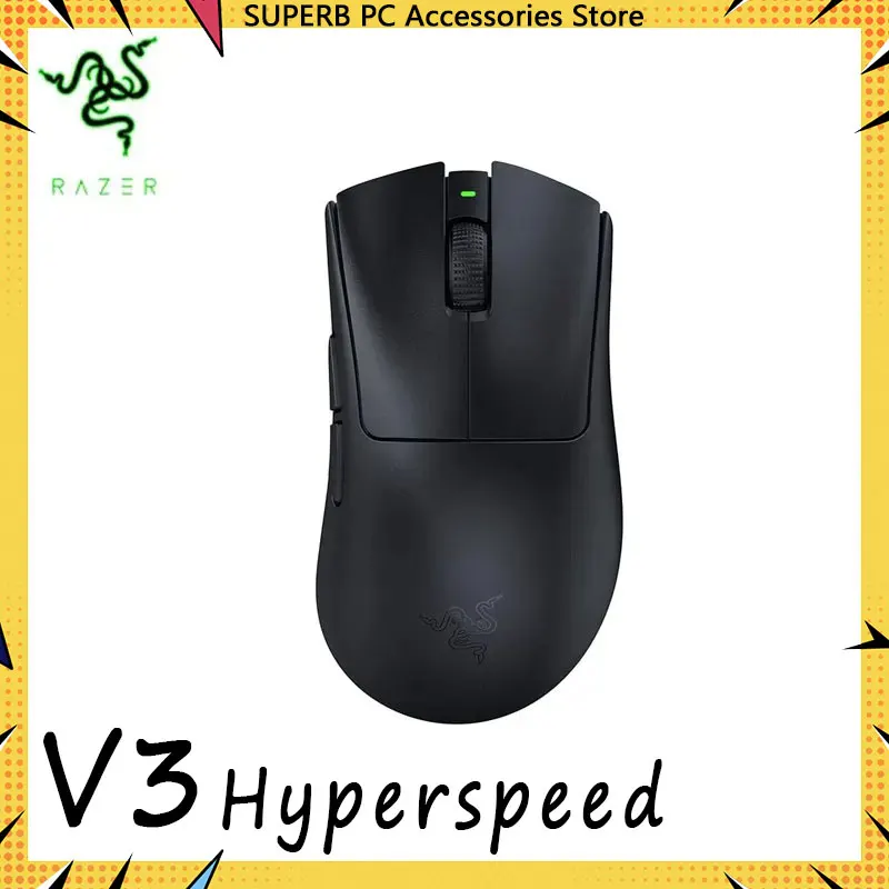 Razer Deathadder V3 HyperSpeed Wireless Ergonomic Esports Mouse - 55 g ...