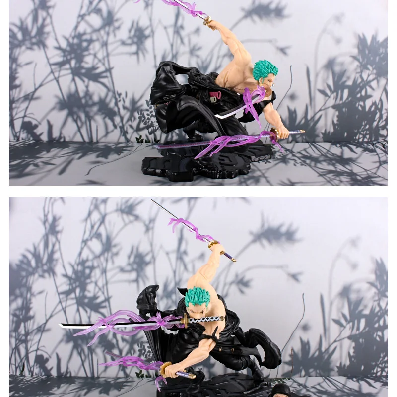 2 Colors One Piece Animation Action Figure Roronoa Zoro Model 26cm PVC ...