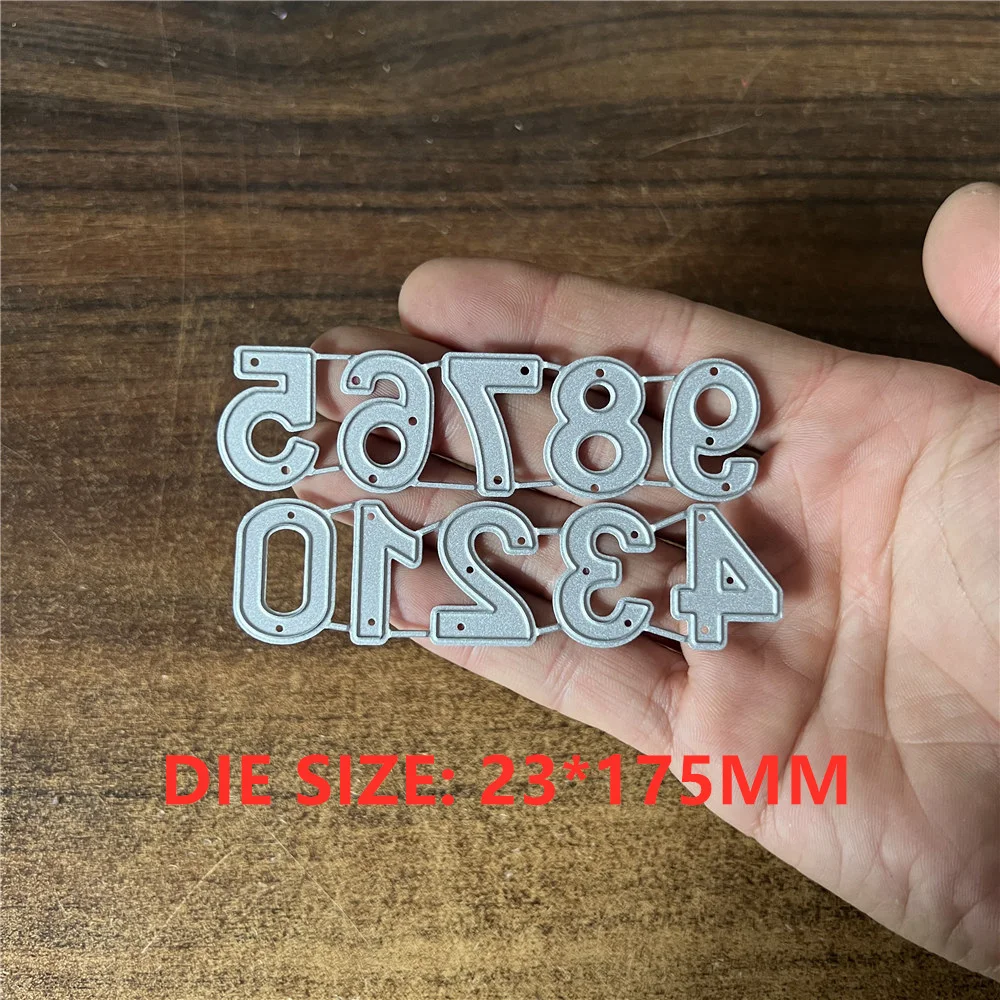 1pc Number Metal Cutting Dies Decorative DIY Scrapbooking Steel Craft ...