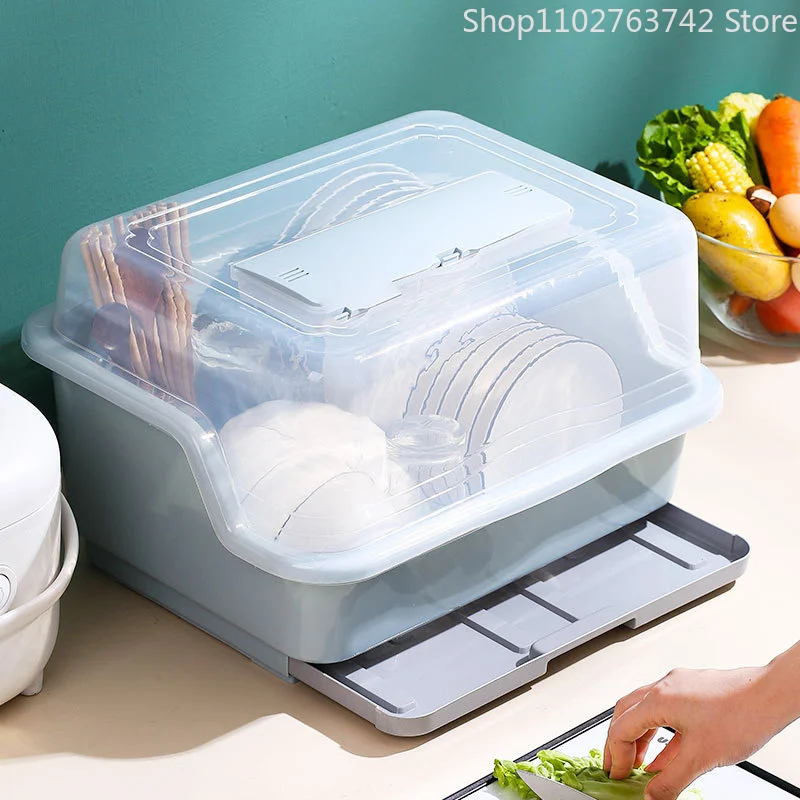 Multi-grids-Bowls-Tableware-Storage-Box-for-Chopsticks-Dish-Drainer ...