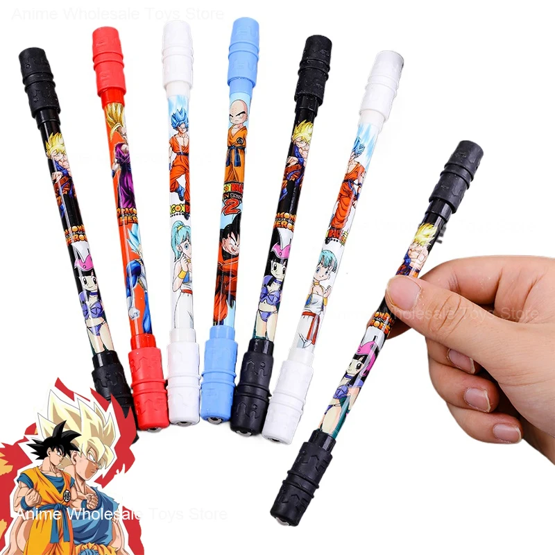 Dragon Ball Son Goku Spinning Pen Anime 0.5mm Gel Pen Black Ink ...