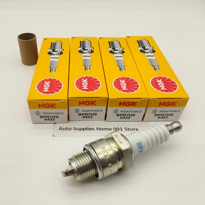 4/6Pcs NGK 6422 BPR7HS Spark Plug for YAMAHA NEOS BWS AEROX SUZUKI UF ...