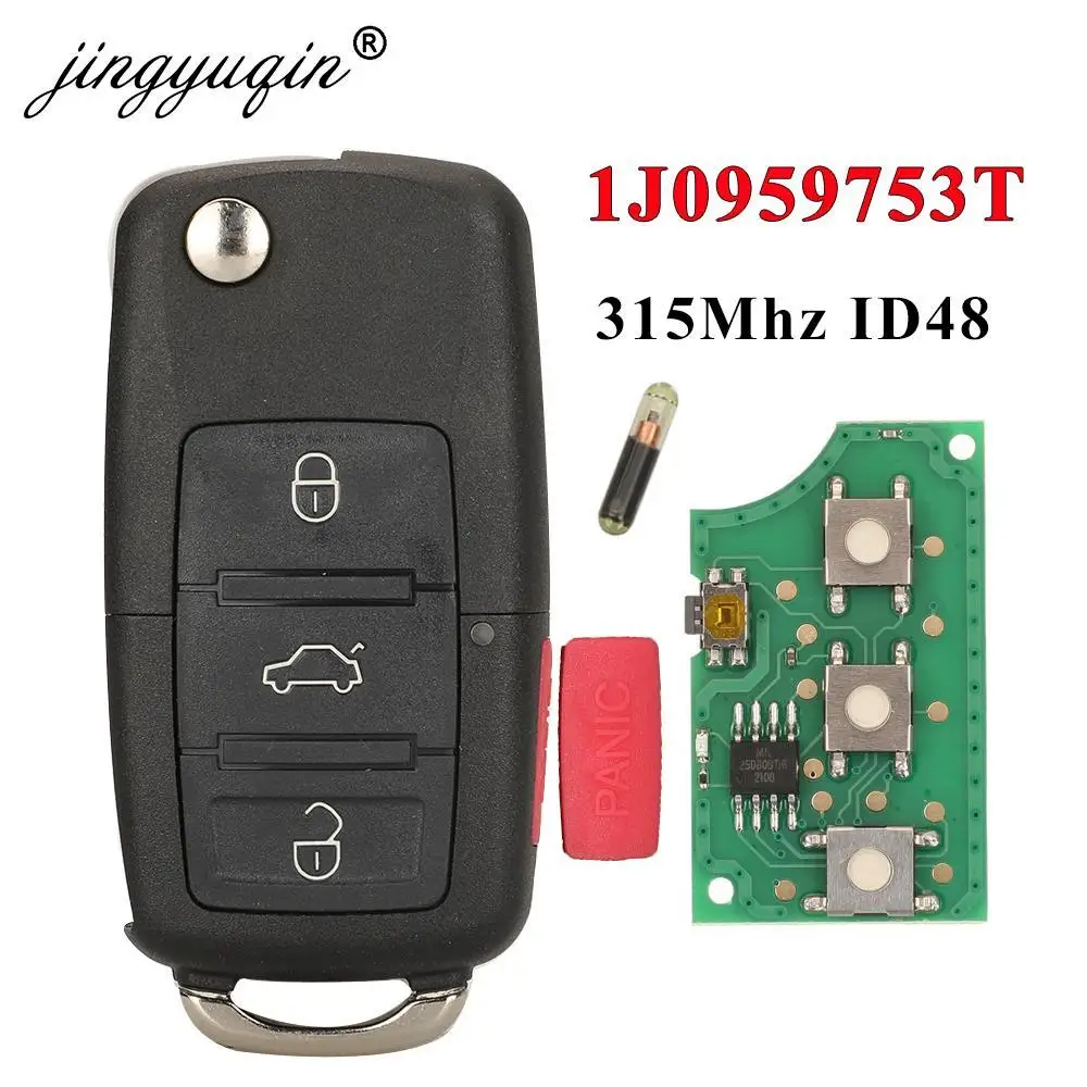 Jingyuqin-1J0959753T-Remote-Car-key-for-VW-Volkswagen-Beetle-Bora-Golf ...