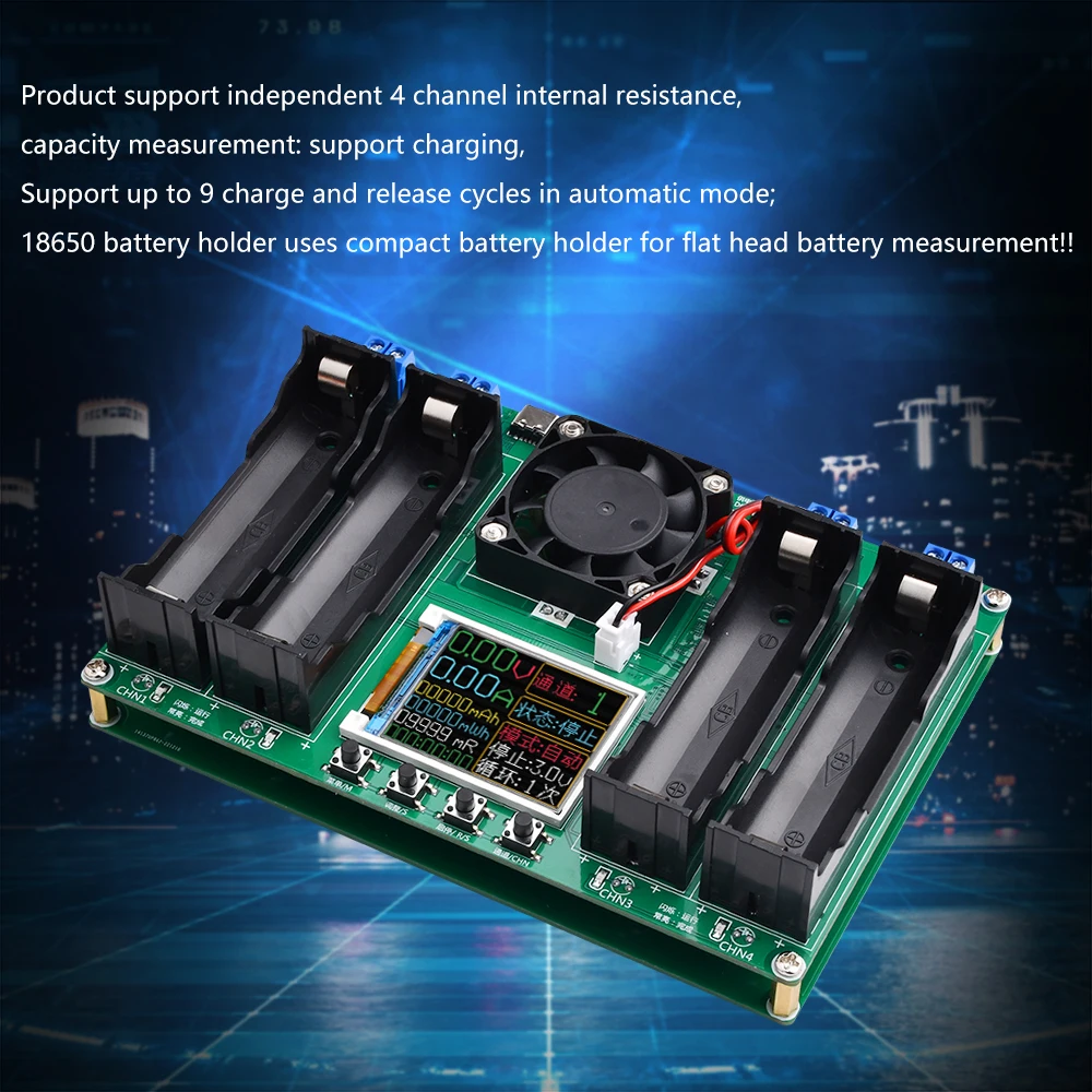 Battery-Tester-LCD-Display-Universal-Battery-Checker-Analyzer-Charger ...
