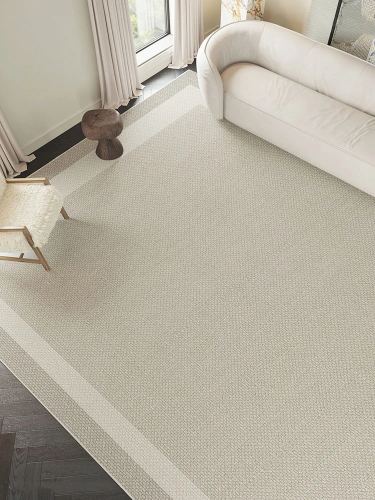 Beige-Minimalist-Large-area-Living-Room-Carpet-Luxury-Comfortable ...