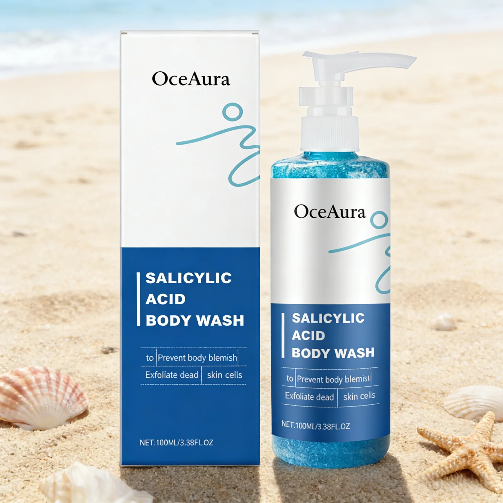OceAura Salicylic Acid Shower Gel Professional Skin Cleaning Oil ...