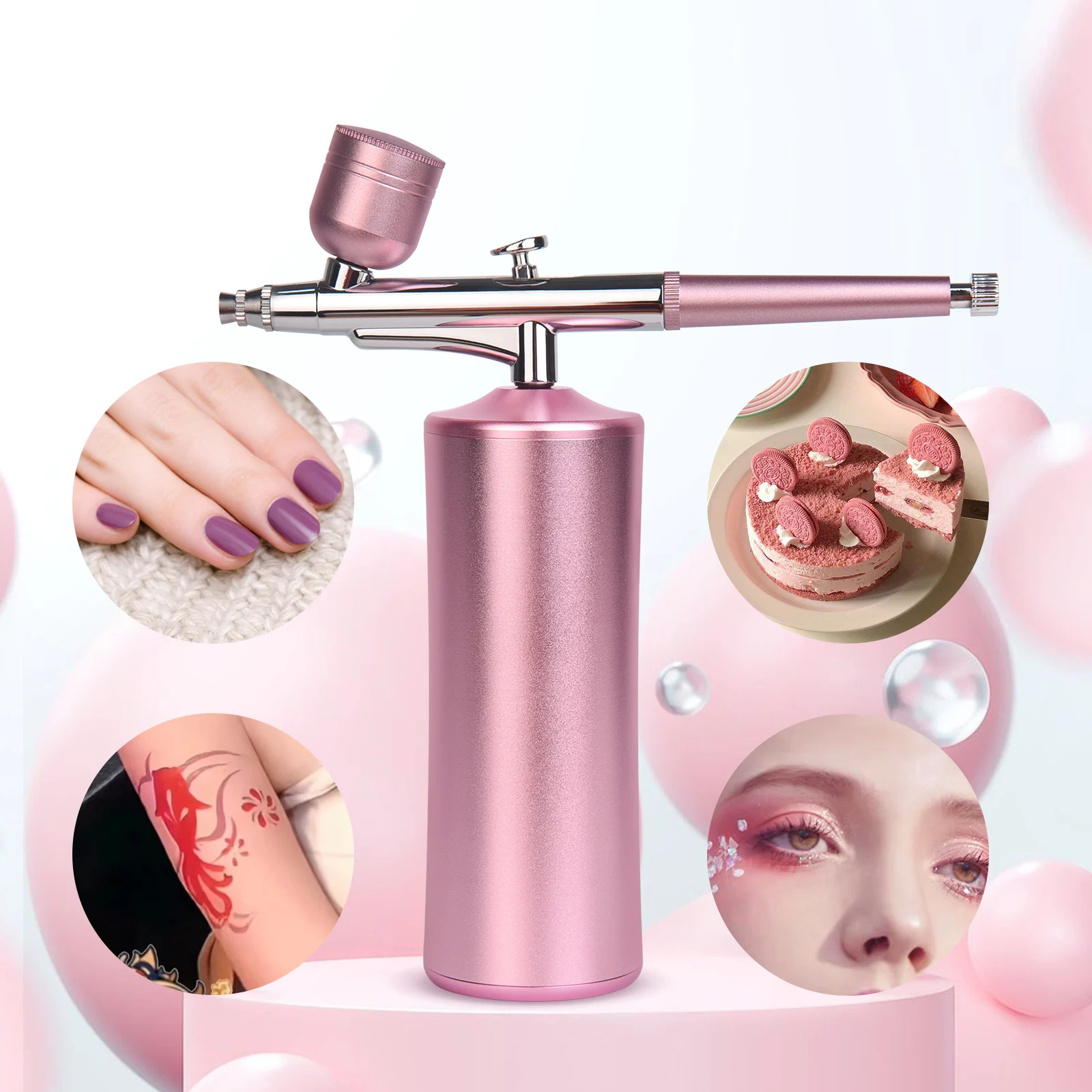 KADS-Airbrush-Nail-With-Compressor-Rechargeable-Cordless-Airbrush-Nail ...