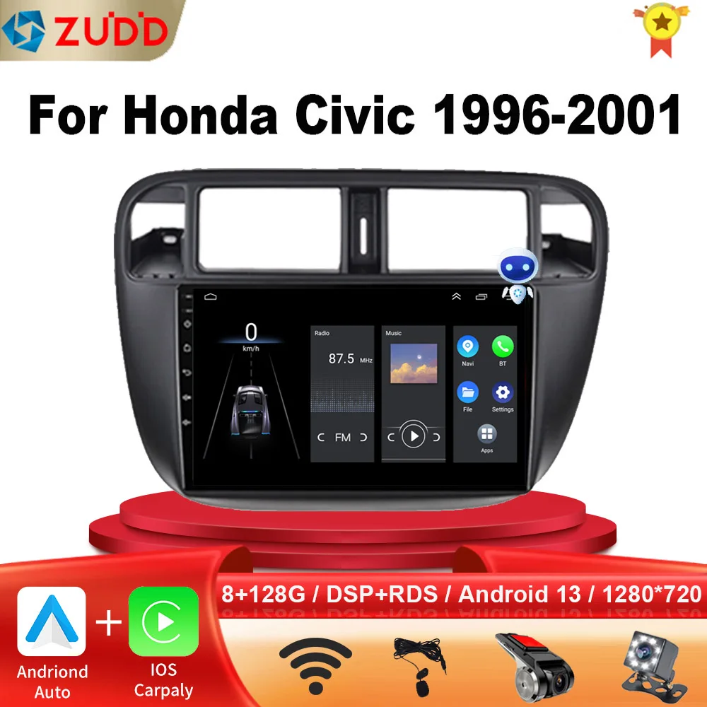 For-Honda-Civic-1995-1996-2001-Car-Radio-Multimedia-Player-System ...