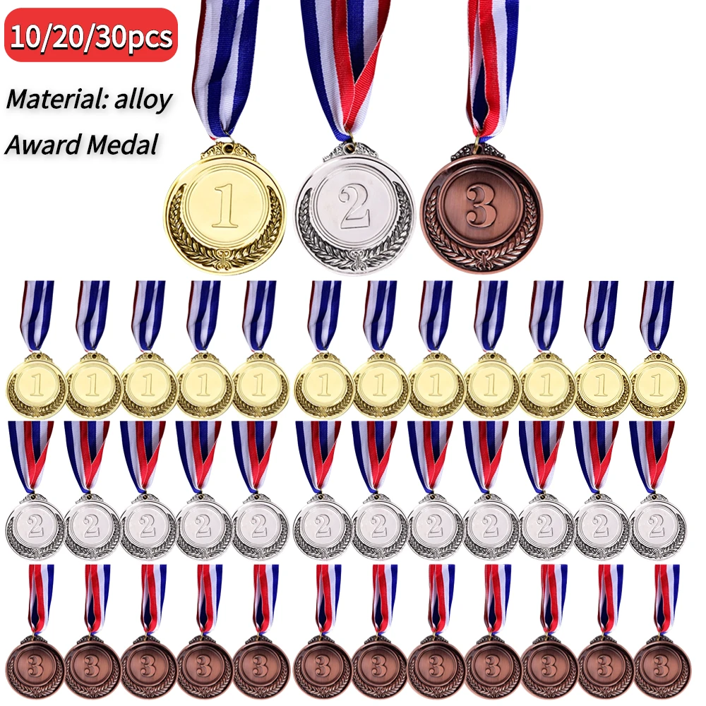 10-20-30pcs-Gold-Silver-Bronze-Prizes-Winners-Medals-Sports-Day ...