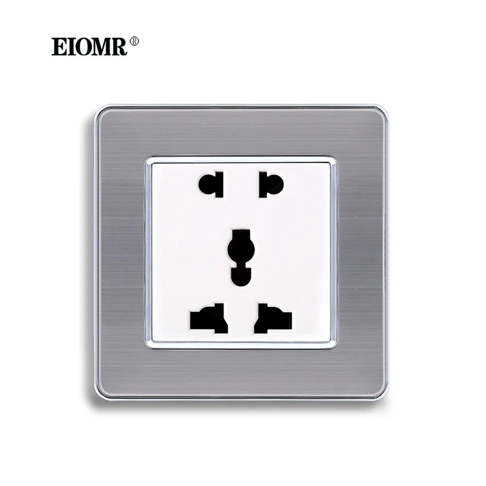 EIOMR-Universal-5-Hole-Socket-13A-AC-110-250V-Standard-Ground-Power ...