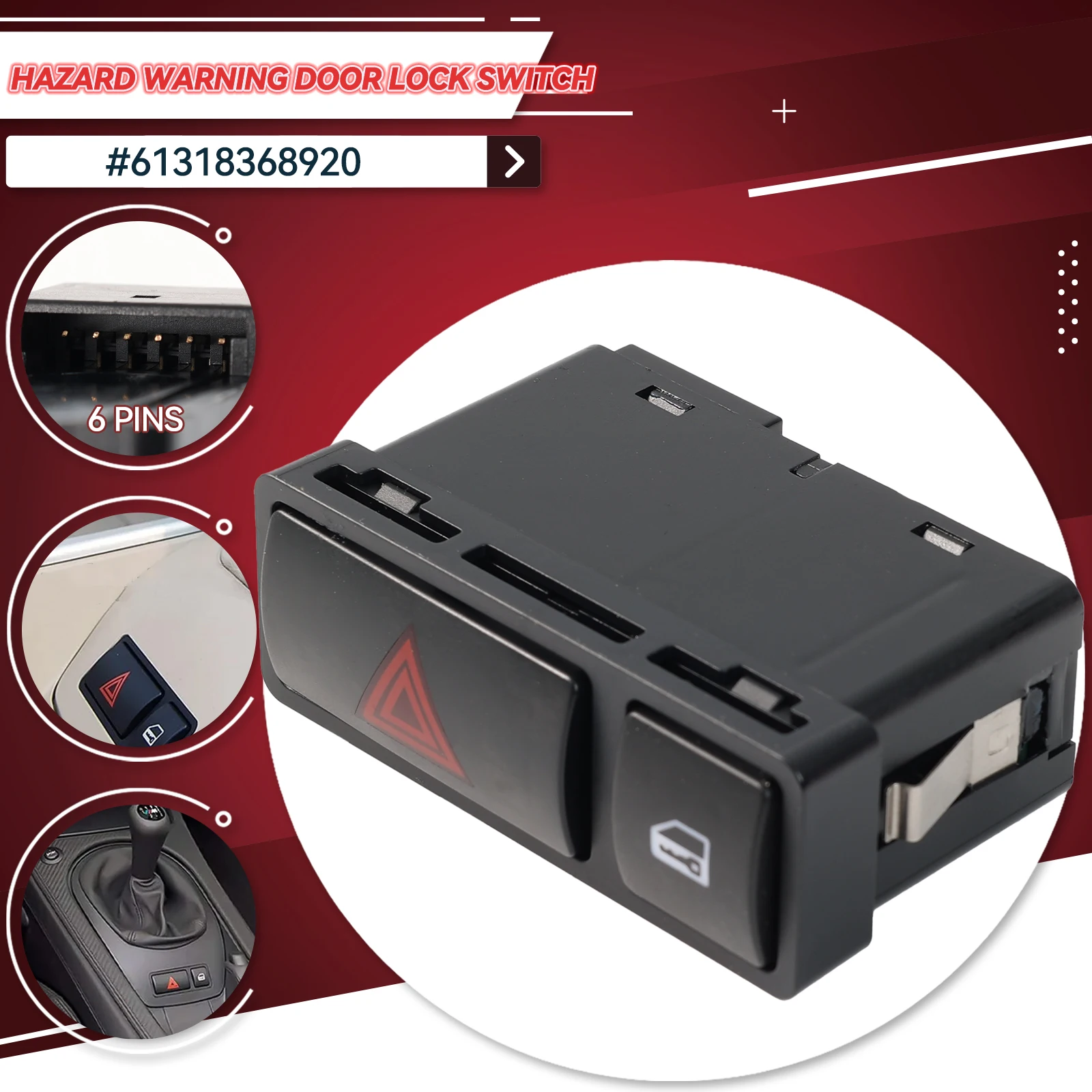 61318368920-For-BMW-3-Series-E46-E53-E85-E86-X5-Z4-M3-325-Hazard ...