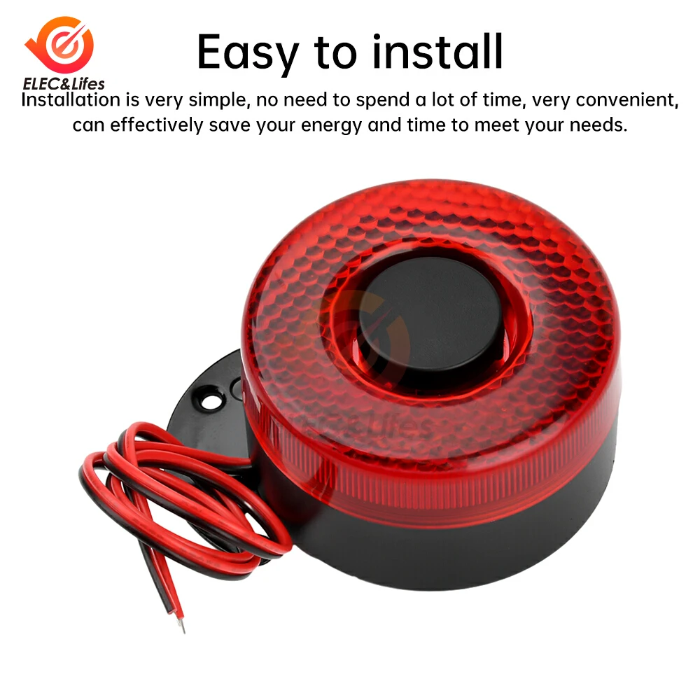 12V/24V Reverse Accessories Beeper Horn Vehicle Auto Warning Back Up ...