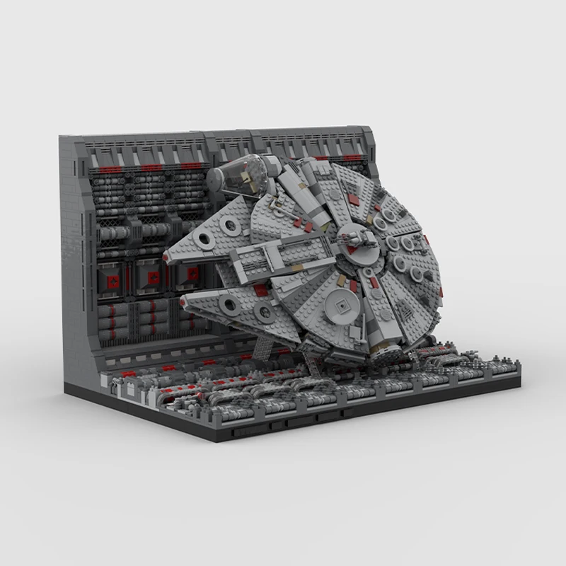 NEW 6933PCS star battle Movie Falcon Space fighter model display stand ...