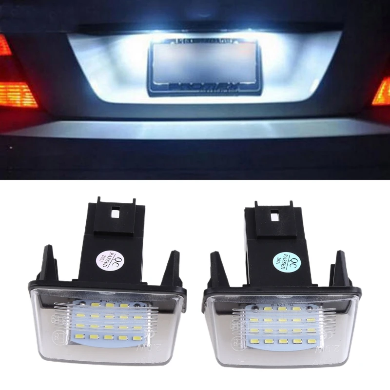 2pc-LED-License-Number-Plate-Light-For-Citroen-C3-C4-C5-Berlingo-Saxo ...