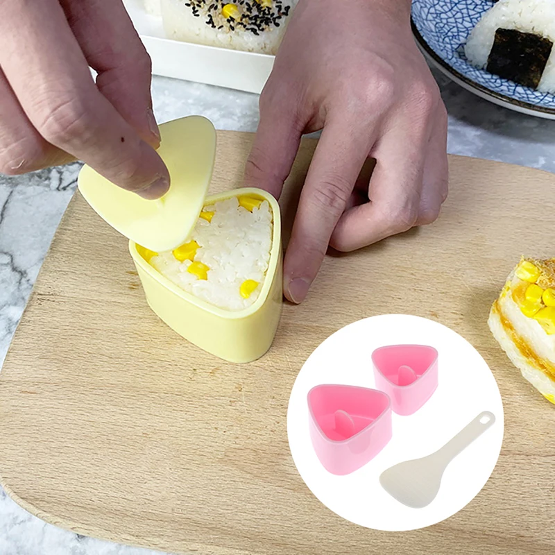 DIY-Sushi-Mold-Onigiri-Rice-Ball-Food-Press-Triangular-Sushi-Maker-Mold ...