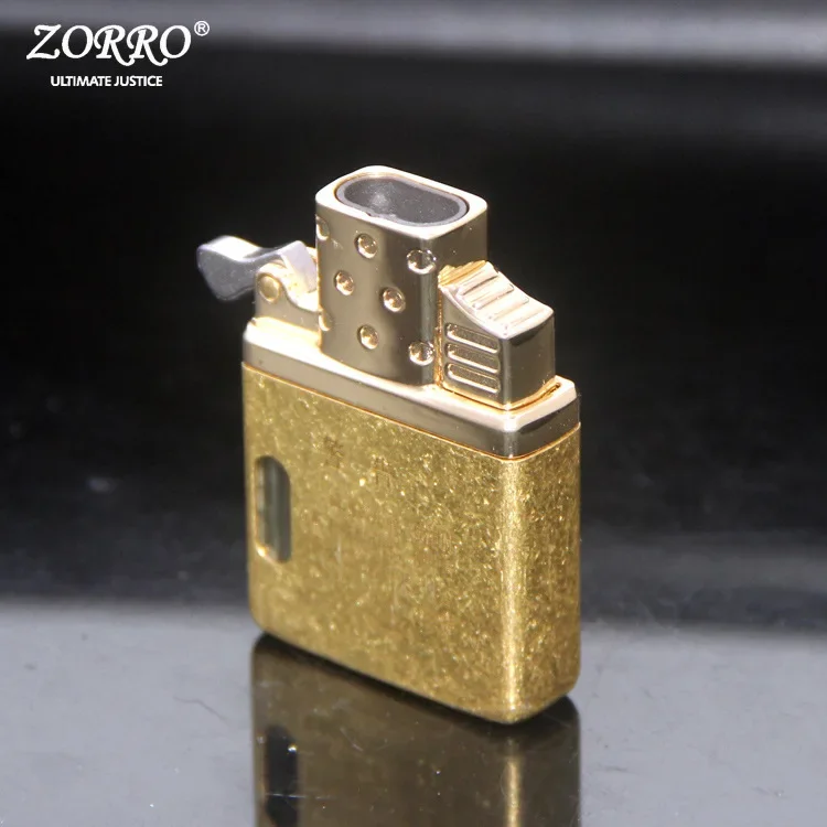 ZORRO Dual Fire Torch Insert Lighter Gas Jet Windproof Flint Gasoline ...