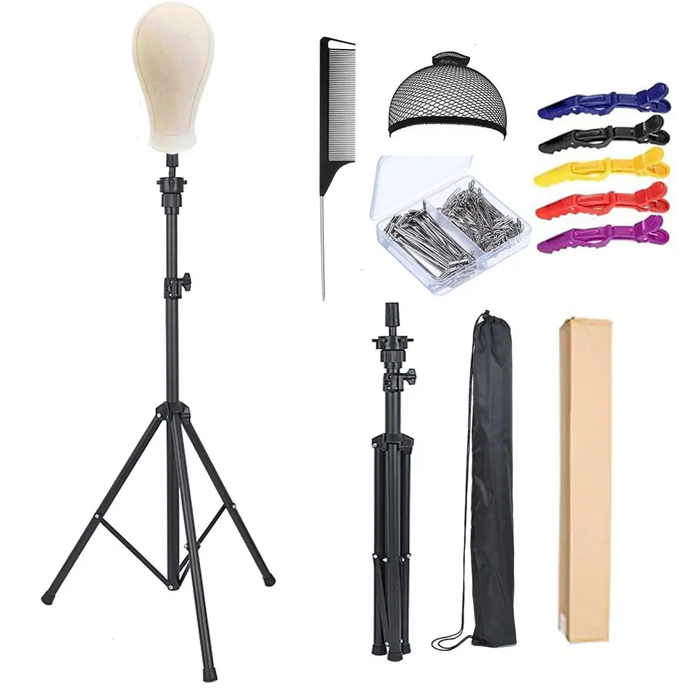 Adjustable-Wig-Head-Stand-For-Cosmetology-Hairdressing-Training-55 ...