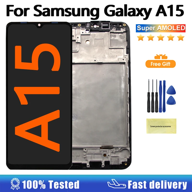 AMOLED-A15-LCD-For-Samsung-Galaxy-A15-4G-5G-LCD-Display-Touch-Screen ...