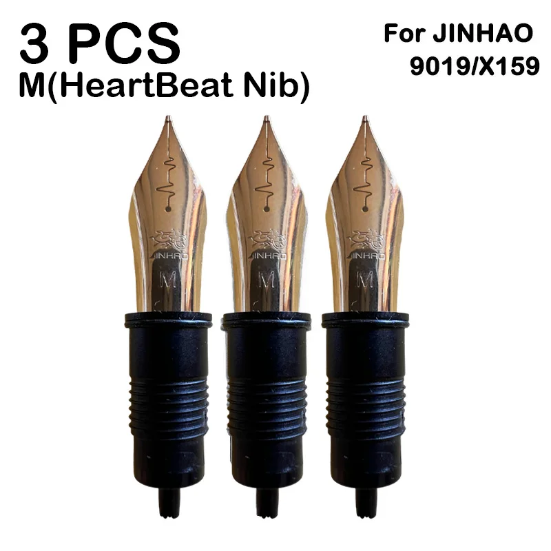 3/1 PCS JINHAO Fountain Pen HeartBeat Nib EF/F/M Nib For 9019/X159100 ...