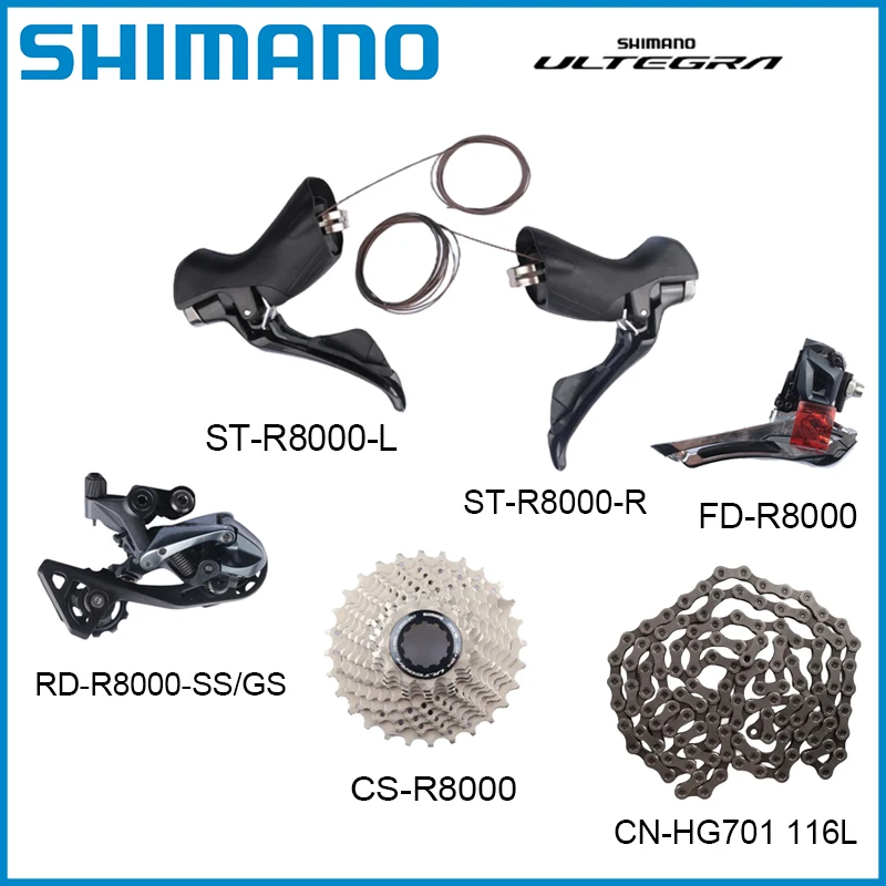 SHIMANO-ULTEGRA-R8000-Groupset-2x11Speed-Set-Front-Derailleur-Rear ...