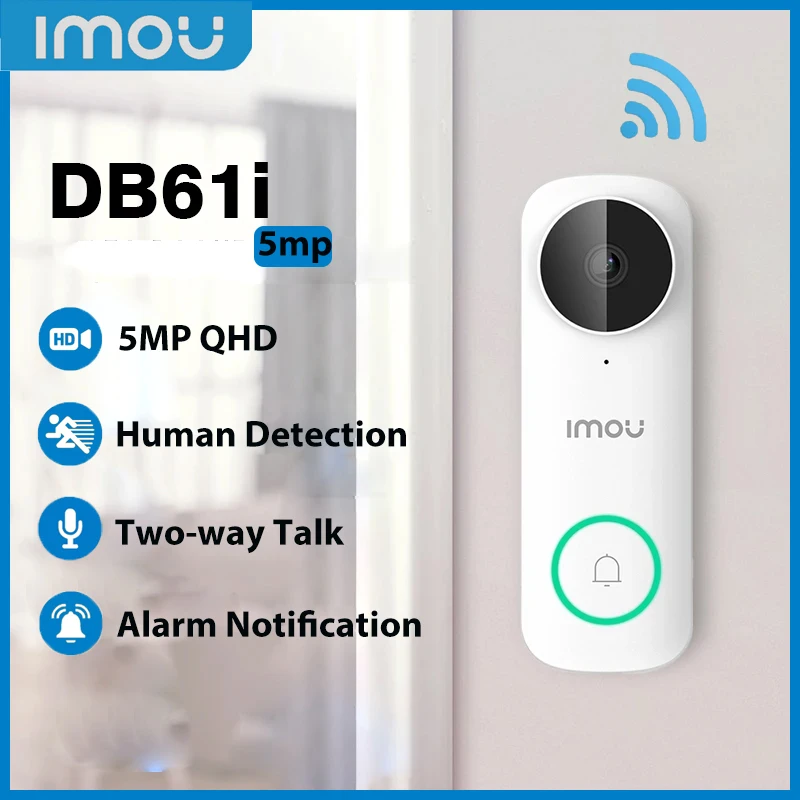 Imou-Doorbell-DB61i-Wired-5MP-2K-Wifi-Video-Doorbell-Human-Detection ...