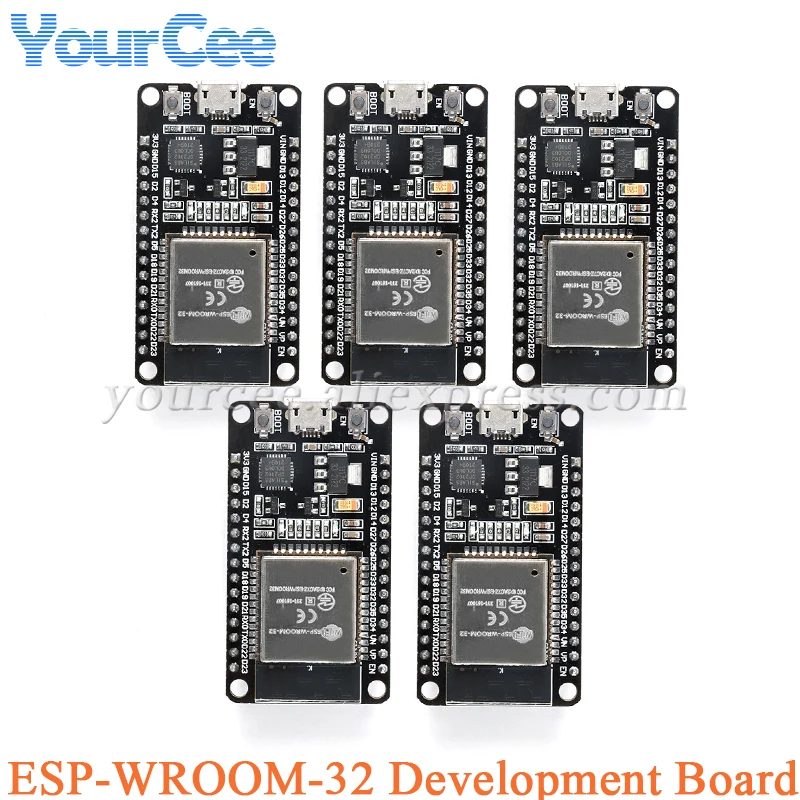 5pcs-1pc-ESP-WROOM-32-ESP-32-Development-Board-Module-WiFi-Wireless-Ble ...