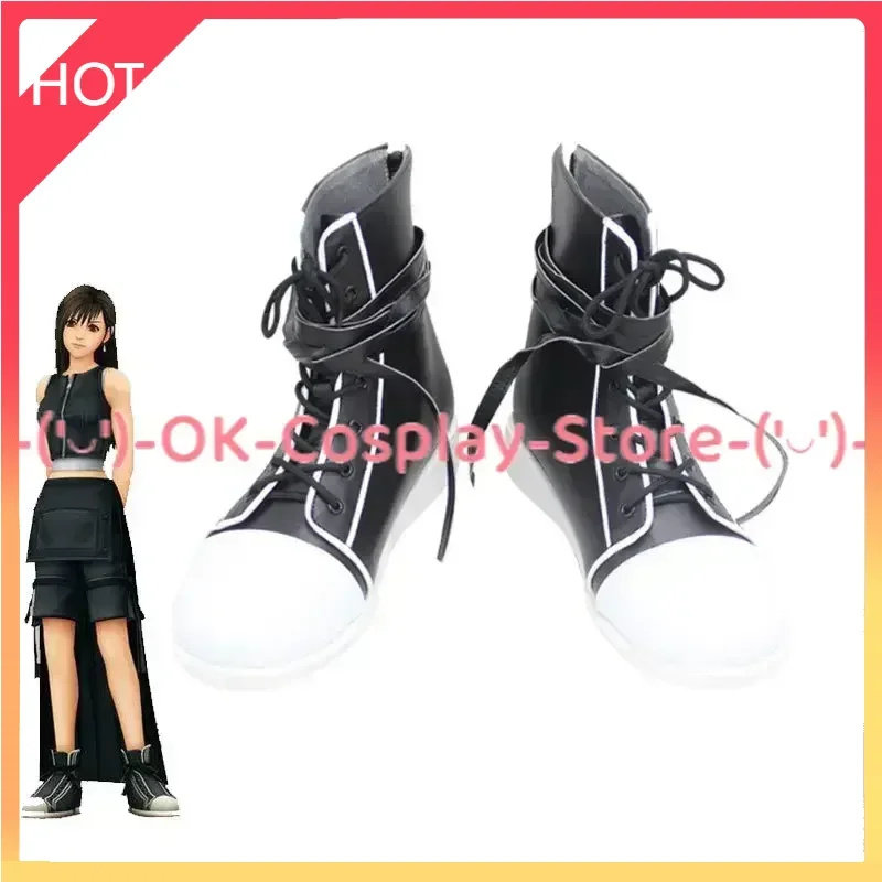 [Custom Made] Tifa Lockhart Cosplay PU Leather Shoes Game FF7 Final ...