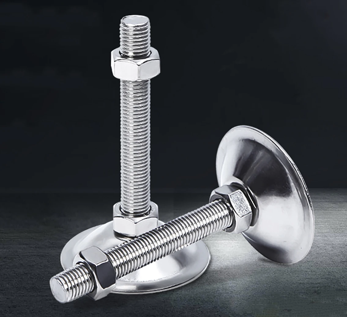 1Pcs-M10-M12-Adjustment-Foot-Cup-Heavy-Duty-Metal-Chassis-Thread-Length ...