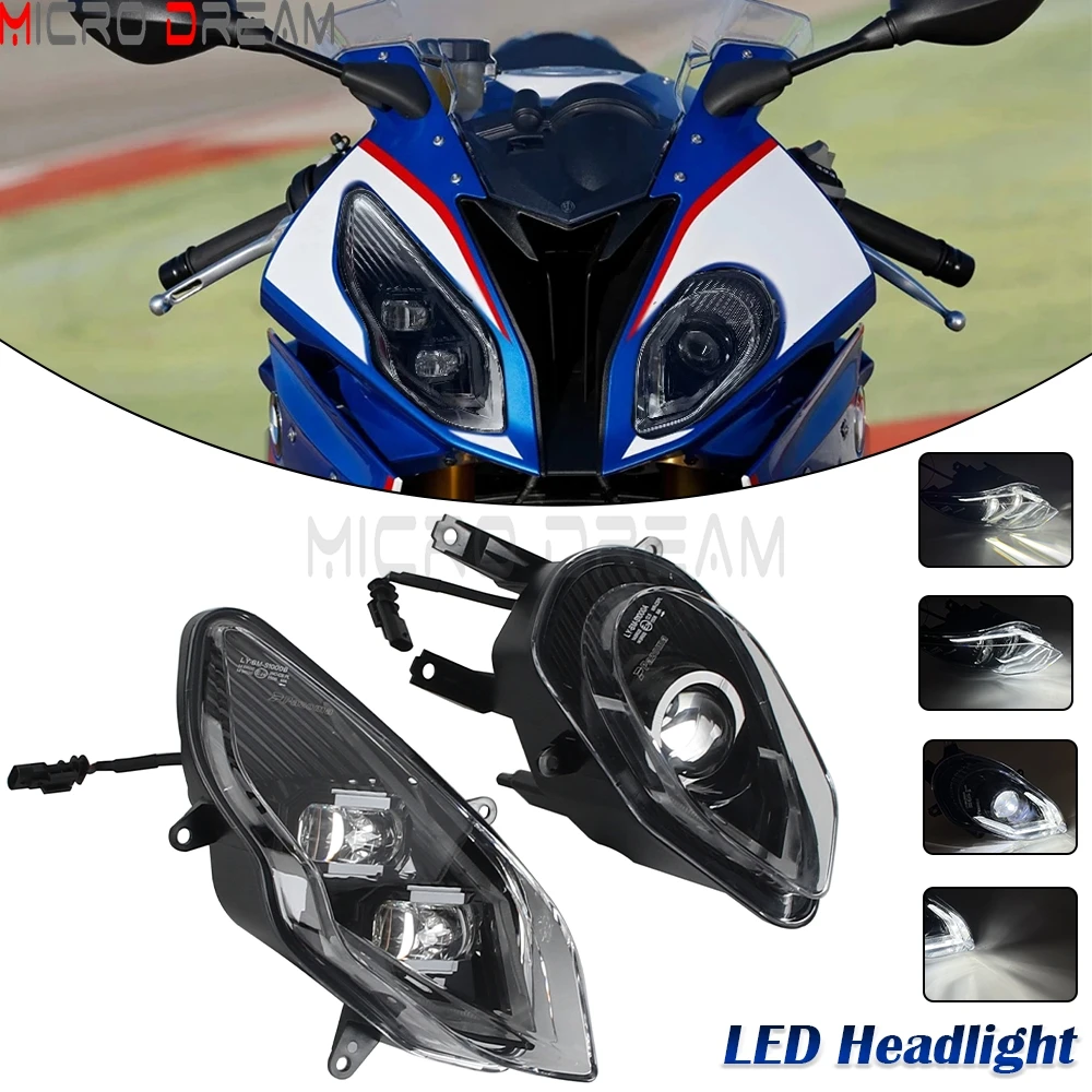 S1000RR Headlight Motorcycle LED Headlamp Daylight Running Lights High ...