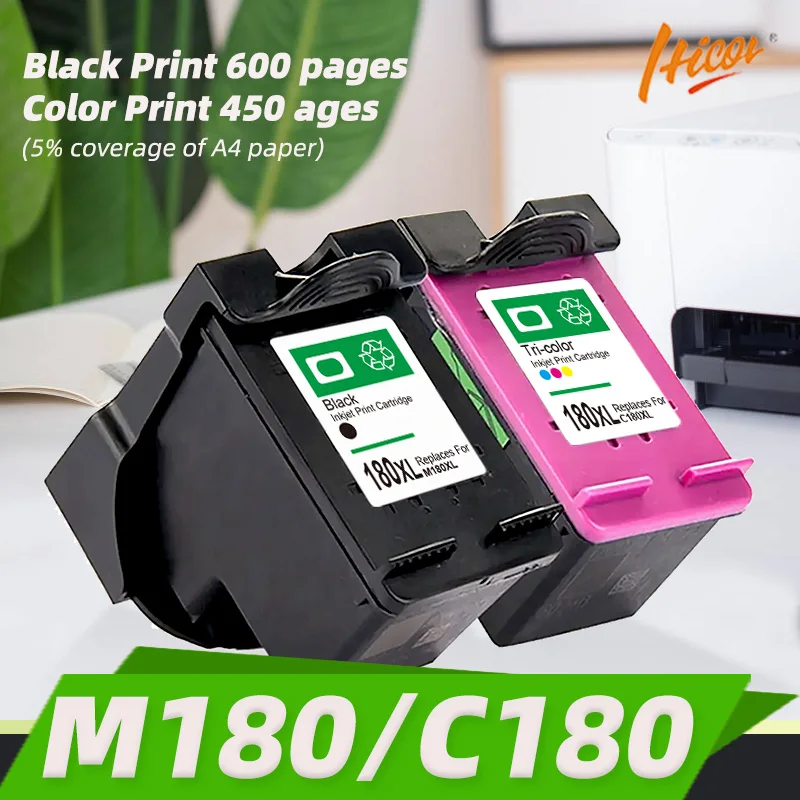 For Samsung INK-M180XL Black SL-J1660 J1663 J1665 INK-C180XL Colour Ink ...