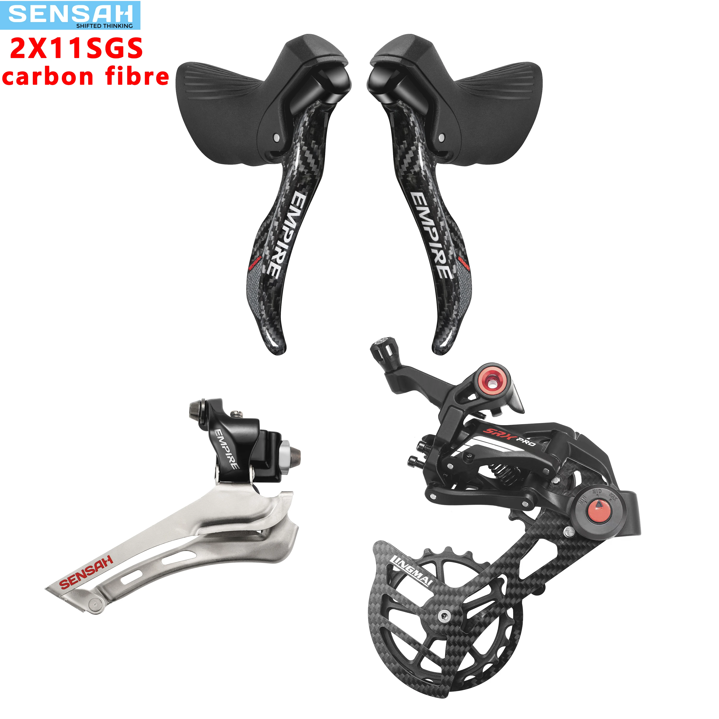 SENSAH EMPIRE PRO 6 Kits 2x11 Speed 22s Road Groupset R/L Shifter+SDS ...