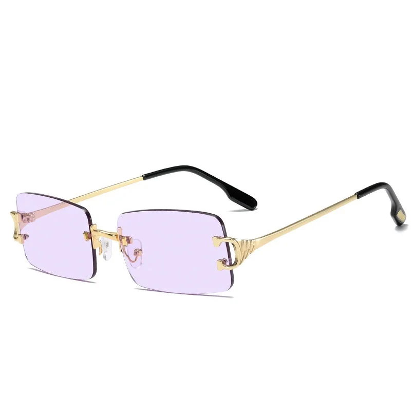 2024-Fashion-Rectangle-Rimless-Sunglasses-Woman-Brand-Designer-Vintage ...