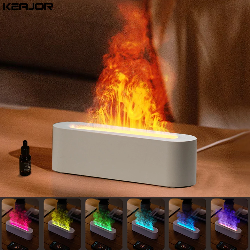 Aroma-Humidifier-RGB-Flame-Fragrance-Diffuser-150ML-Essential-Oil ...