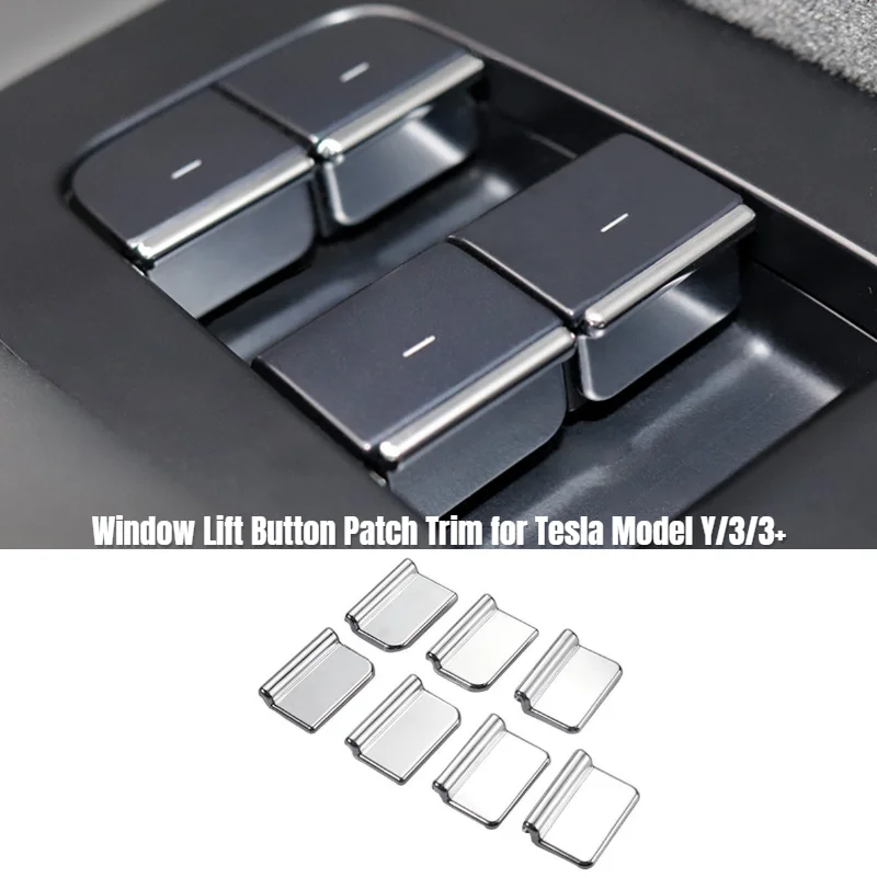 Window-Switch-Button-Cover-Window-Lift-Button-Patch-Trim-for-Tesla ...