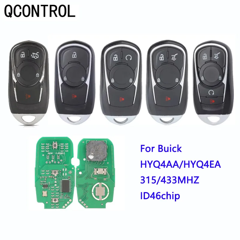 QCONTROL-Smart-Promixity-Remote-Car-Key-Fob-For-Buick-Regal-Encore ...