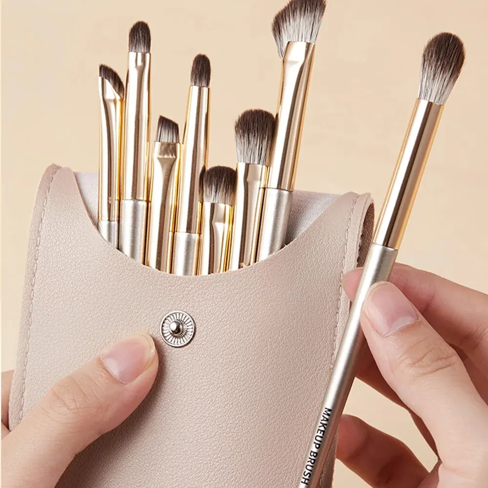 GECOMO-8-Pieces-Soft-Synthetic-Eye-Makeup-Brush-Set-with-PU-Bag-For ...