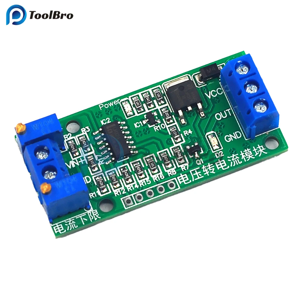 Generic 0-5v 4-20ma Voltage To Current Signal Converter Module Volt To Amp Transmitter Linear ...
